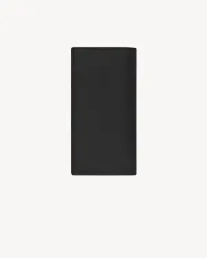 Saint Laurent Cassandre Continental Wallet In Grain De Poudre Leather