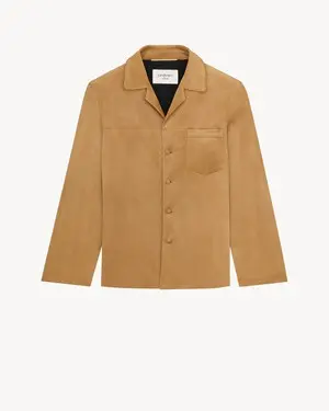 Saint Laurent Suede Jacket - Tabac