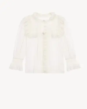 Saint Laurent Square Neck Blouses