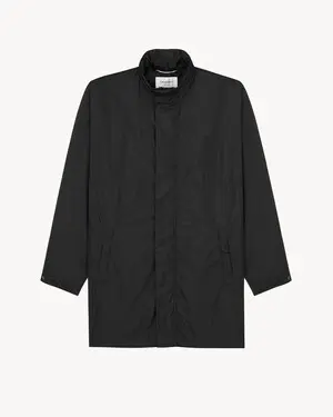 Saint Laurent Cassandre Parka In Silk Taffeta