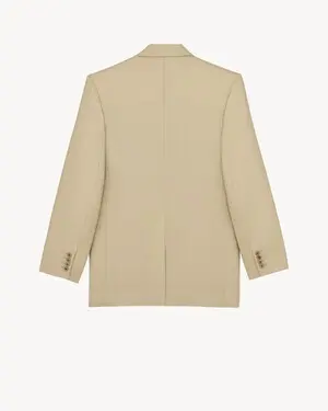 Saint Laurent Single-breasted Wool And Silk Jacket