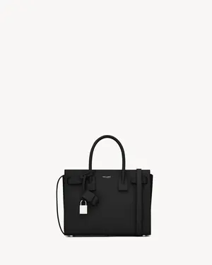 Saint Laurent Sac De Jour In Grained Leather - Black