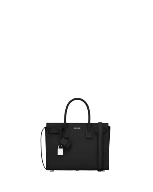 Saint Laurent Sac De Jour In Grained Leather - Black
