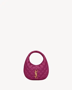 Saint Laurent Icarino Quilted Nappa Bag - Deep Fuchsia