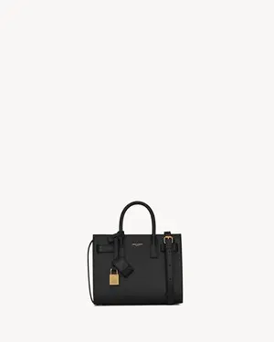 Saint Laurent Sac De Jour Smooth Leather Bag - Black