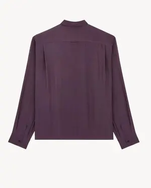 Saint Laurent Shirt In Viscose And Silk