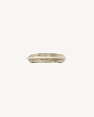Saint Laurent Ridge Cuff In Metal - Oxidized Silver