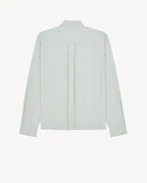 Saint Laurent Shirt In Striped Cotton