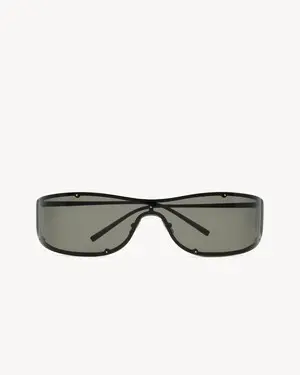 Saint Laurent Rimless Shield Sunglasses - Black