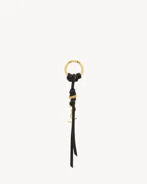 Saint Laurent Cassandre Keyring In Leather