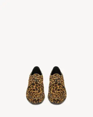 Saint Laurent Etienne Derbies In Pony Hair Leather