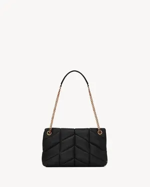 Saint Laurent Puffer Small In Lambskin - Black