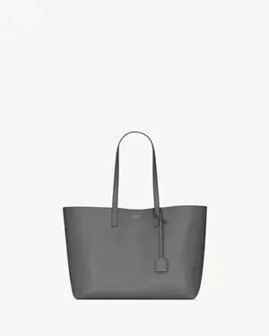 Saint Laurent East/west Shopping Tote Bag With Cassandre Charm - Storm