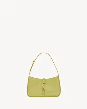 Saint Laurent Le 5 À 7 Patent Leather Shoulder Bag - Wild Lime