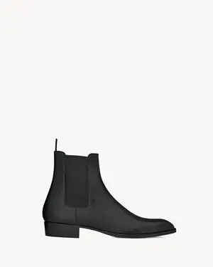 Saint Laurent Block Heel Boots For Men