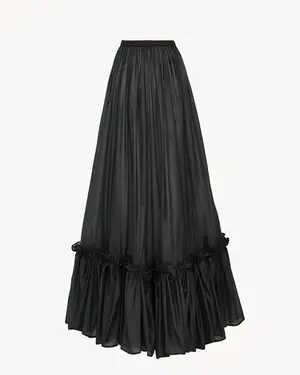 Saint Laurent Translucent Nylon Skirt - Noir