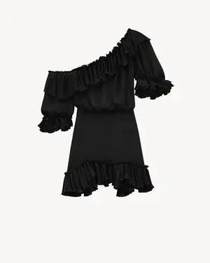 Saint Laurent Ruffled Cocktail Dresses