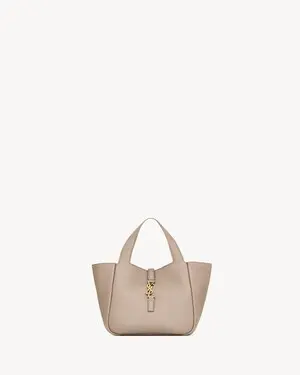 Saint Laurent Le 5 À 7 Baby Bea Grained Leather Bag - Light Cumin