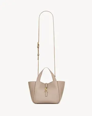 Saint Laurent Le 5 À 7 Baby Bea Grained Leather Bag - Light Cumin