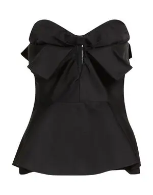 Alexander McQueen Strapless Bow Detail Top