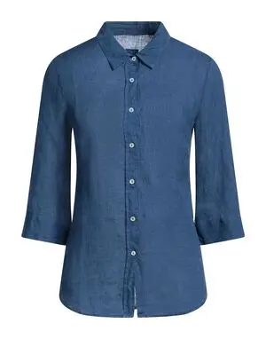 120% Lino Shirt Linen - Navy