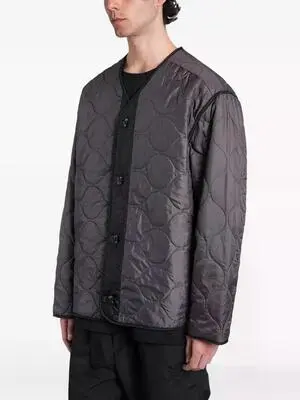 PEACEMAKER OAMC Quilted V-neck Button-down Shirt Jacket