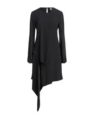 ALESSIA SANTI Alesia Santi Asymmetrical Crewneck Long Sleeve Midi Dress