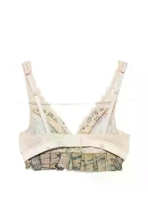 Antonio Marras Ruffled Lace-trim Bra