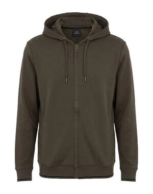 Armani Exchange Zip Up Hoodie - Military Green