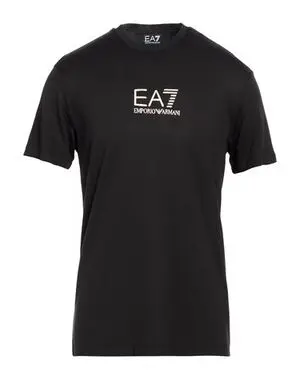 EA7 T-shirt Size Viscose, Polyamide, Elastane - Black