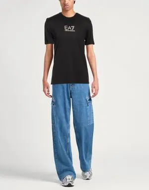 EA7 T-shirt Size Viscose, Polyamide, Elastane