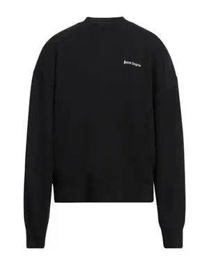 Palm Angels Cotton Elastane Polyester Sweatshirt - Black