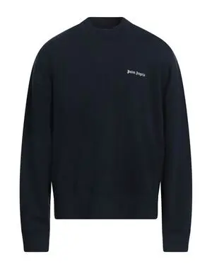 Palm Angels Cotton Elastane Polyester Sweatshirt - Navy