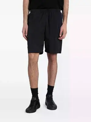 Attachment Elasticated-waistband Shorts - Black