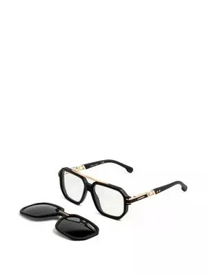 Carrera Eyewear Titanio 01 Geometric-frame Clip-on Eyeglasses
