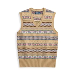Ralph Lauren Fair Isle Cotton-wool Sweater Vest