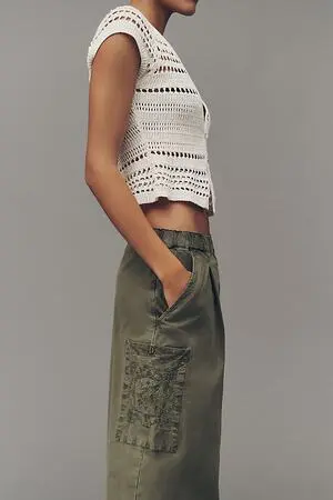 Anthropologie Vintage Foldover Pants