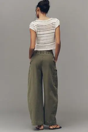 Anthropologie Vintage Foldover Pants