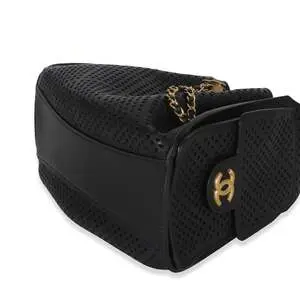 Chanel Perforated Calfskin Hobo Bag