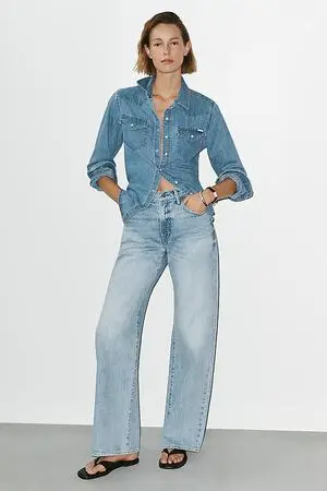PISTOLA Larsen High Rise Relaxed Flare Jeans