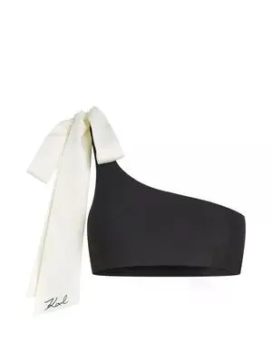 Karl Lagerfeld One Shoulder Swimsuits