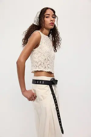 Free People We The Free Jona Extra Long Belt - Black