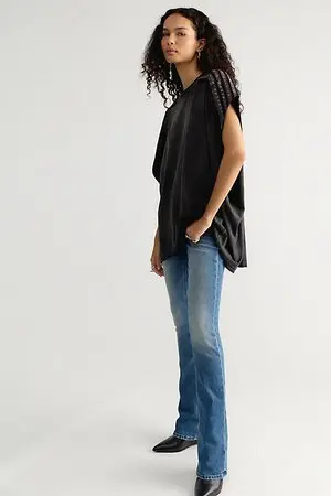Free People We The Free Embellished Dolman Tee - Black