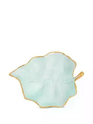 VILLARI Mulberry Leaf Trinket Tray - Blue