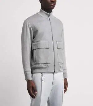 Paul & Shark Wool-silk Bomber Jacket