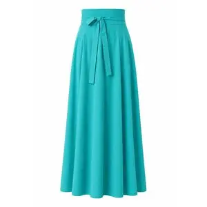 Women's High-Waisted Flared Maxi Skirts