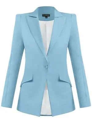 TIA DORRAINE Illusion Classic Tailored Blazer - Blue