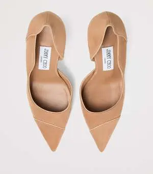 JIMMY CHOO Brigitte 100 Suede Pumps