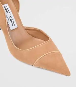 JIMMY CHOO Brigitte 100 Suede Pumps