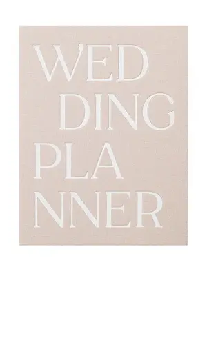 Papier Wedding Planner Binder Folio - Beige